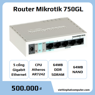 Router Mikrotik 750GL